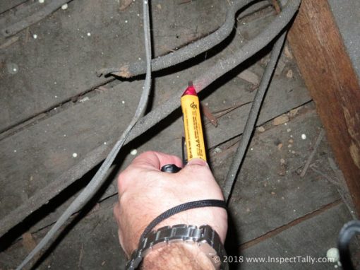 cloth-covered-wiring-defect - Tallahassee Real Estate Inspections
