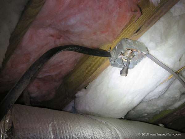 Open or Missing Junction Boxes - Tallahassee Real Estate Inspections